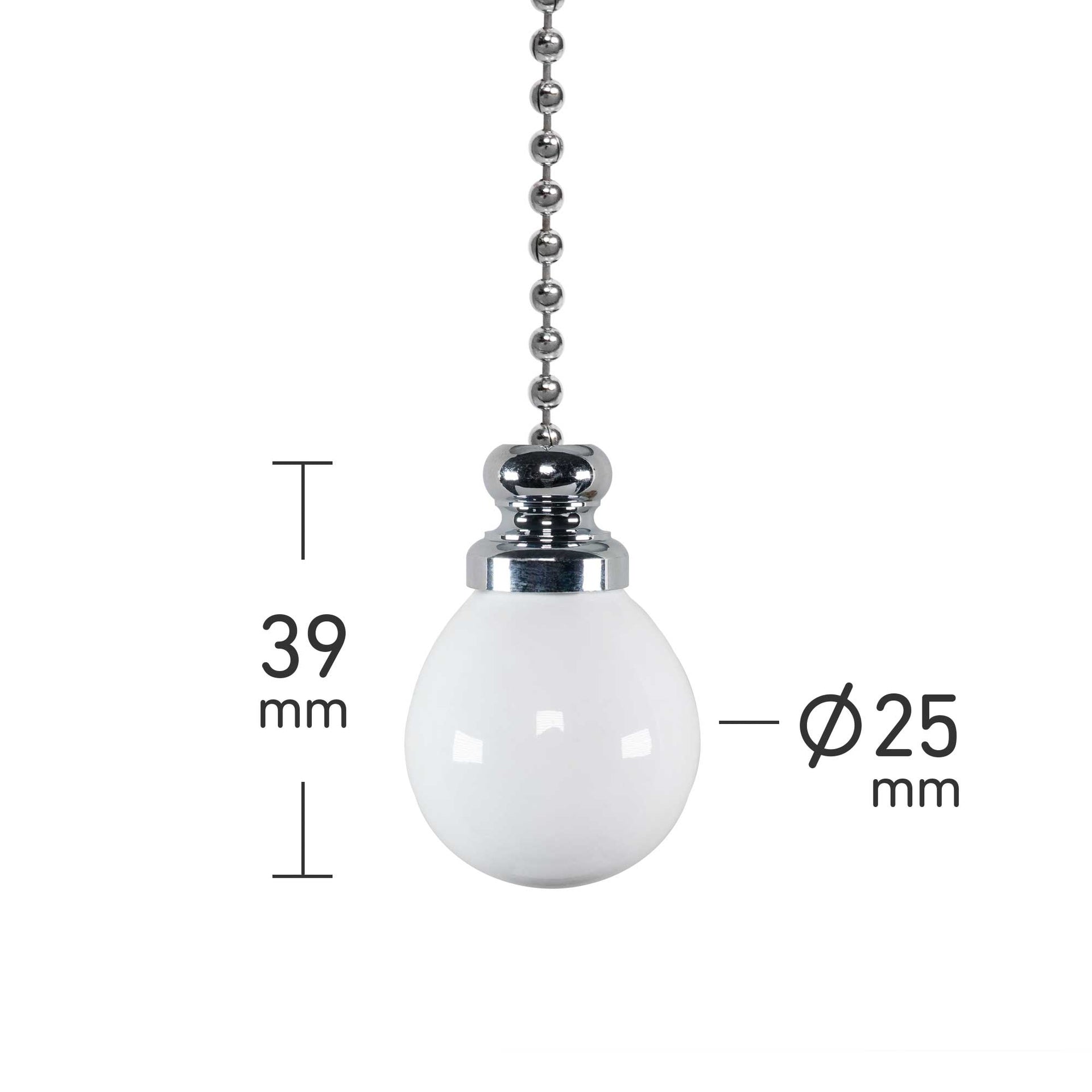 ElekTek Light Pull Chain Ball With 80cm Matching Chain - Buy It Better