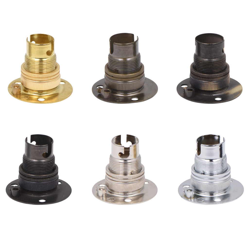 ElekTek Lamp Holder Fixed Batten Miniature Small Bayonet Cap SBC B15 W ...